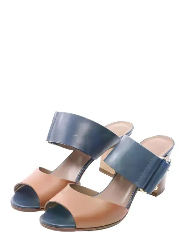 Hermès 2000s Block-heel Sandals - Blue