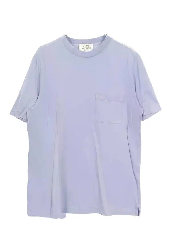 Hermès 2000s Embroidered Pocket T-shirt - Blue