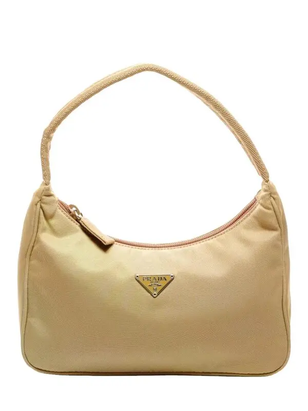 Prada 1990s Logo Tote Bag - Neutrals