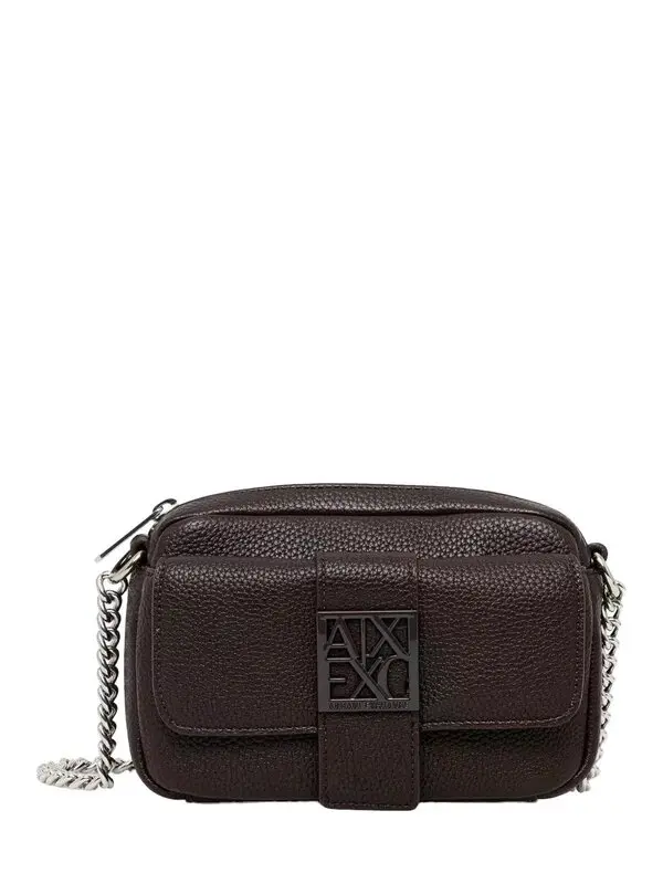 Armani Exchange Logo-detail Shoulder Bag - Brown