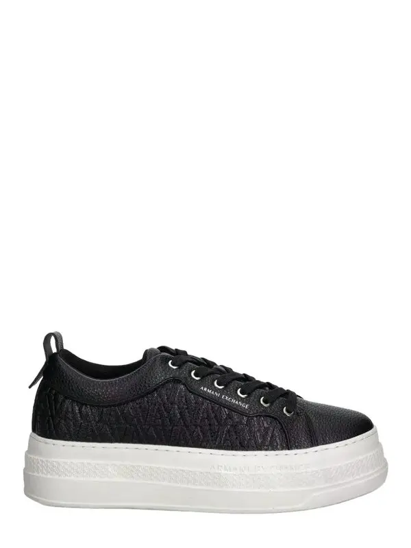 Armani Exchange Platform Sneakers - Black