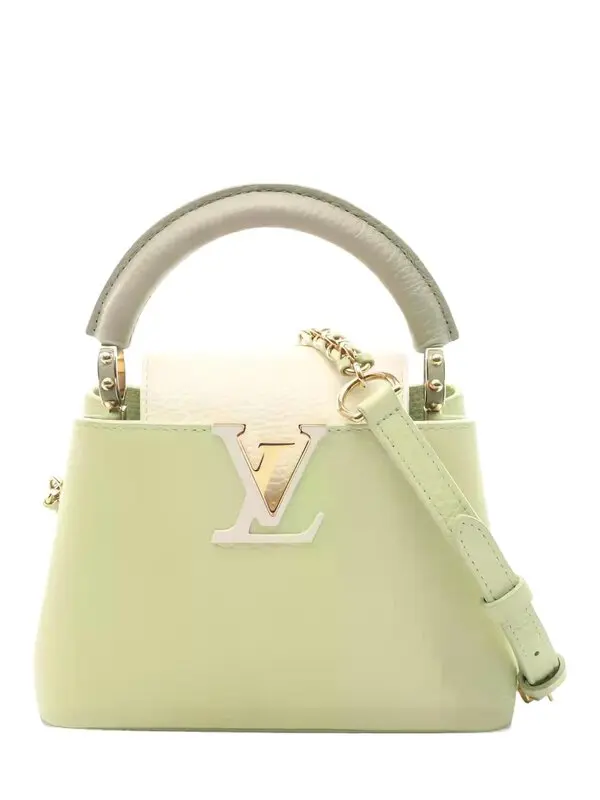 LOUIS VUITTON 2010s Mini Capucines Tote Bag - Green