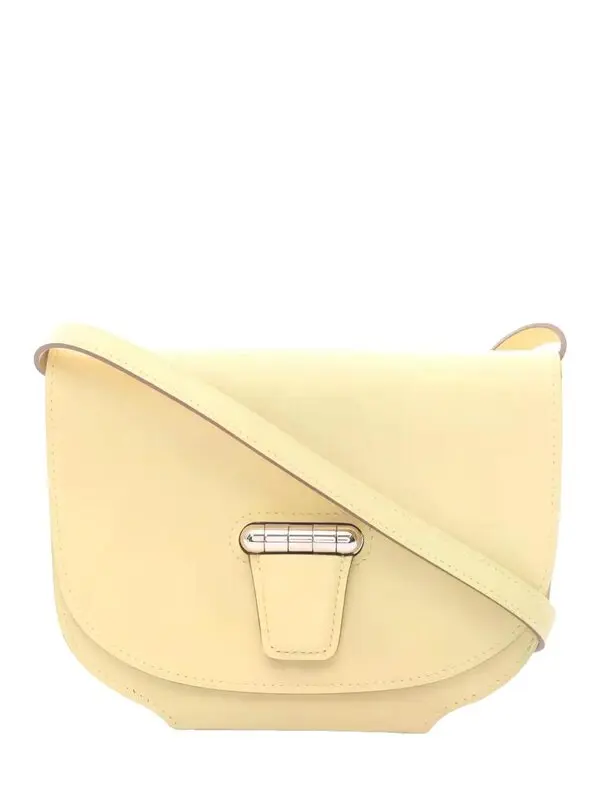 Hermès 2016 Mini Convoyeur Silver-tone Shoulder Bag - Yellow