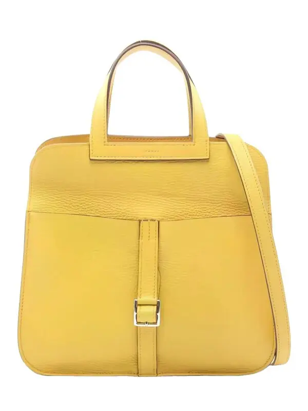Hermès Leather Top Handle Bag - Yellow