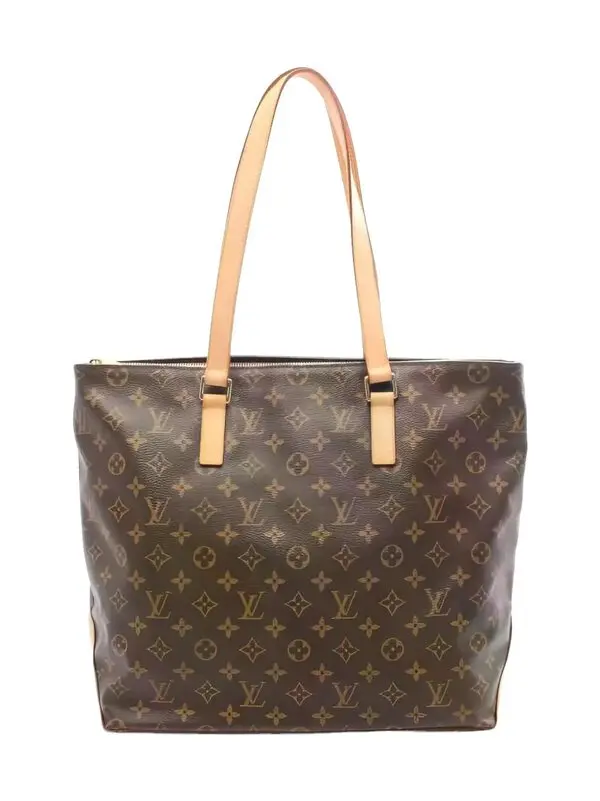 LOUIS VUITTON 2007 Cabas Mezzo Tote Bag - Brown