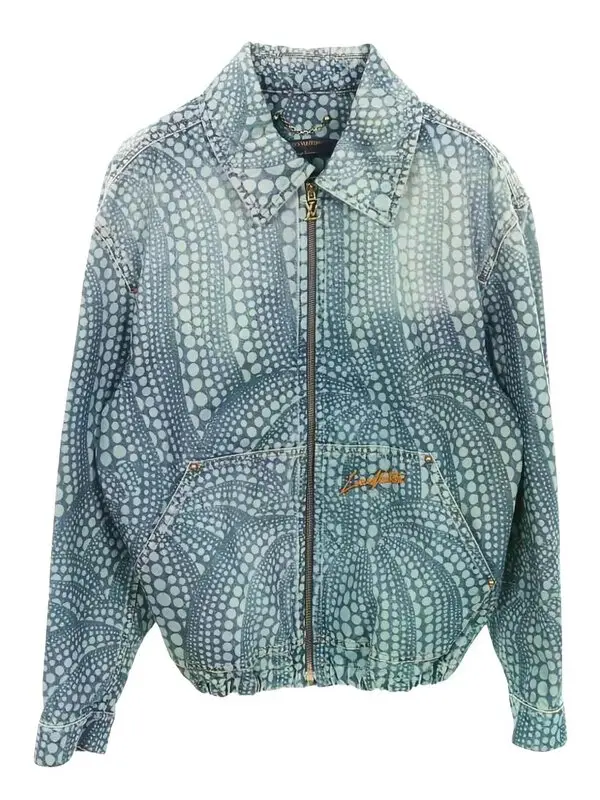LOUIS VUITTON X Yayoi Kusama Pumpkin Denim Jacket - Blue