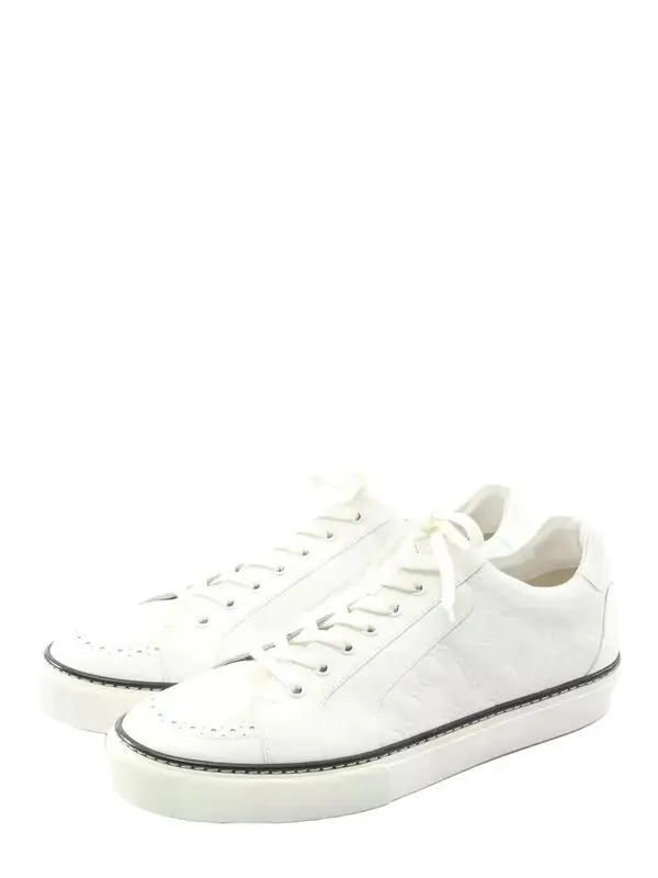 LOUIS VUITTON Monogram Debossed Sneakers - White