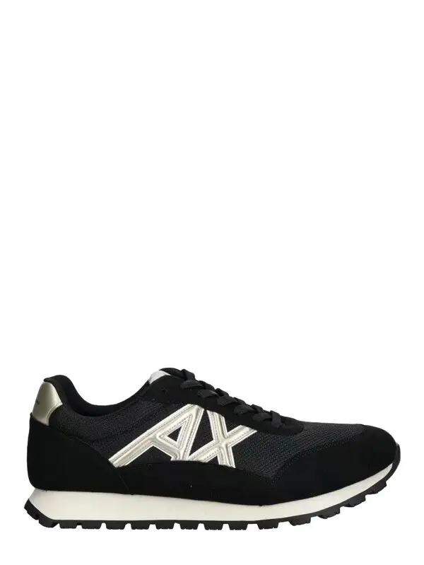 Armani Exchange Logo-detail Sneakers - Black