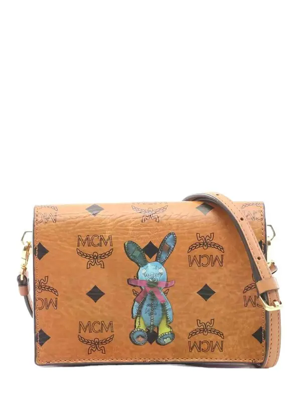 Mcm Visetos Rabbit Shoulder Bag - Brown
