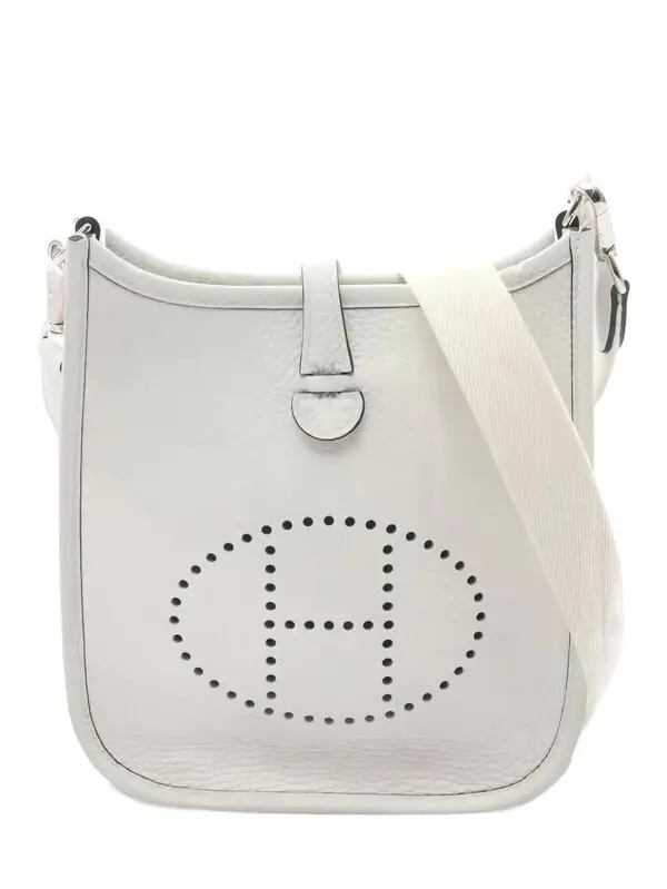 Hermès Shoulder Bag With Silver Hardware - White