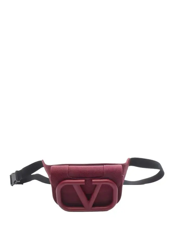 Valentino Garavani Super Vee Canvas Belt Bag - Red