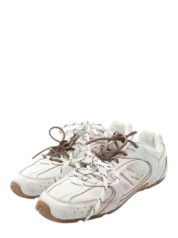 Miu Miu X New Balance 530 Sl Leather Sneakers - White