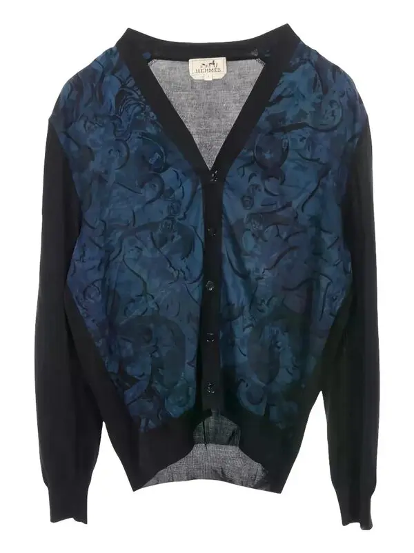 Hermès 2010s V-neck Cardigan - Black