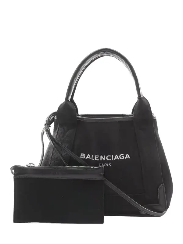 Balenciaga 2000s Hippopotamus Leather Handbag - Black