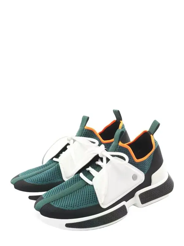 Hermès Expert Button Leather Sneakers - Green