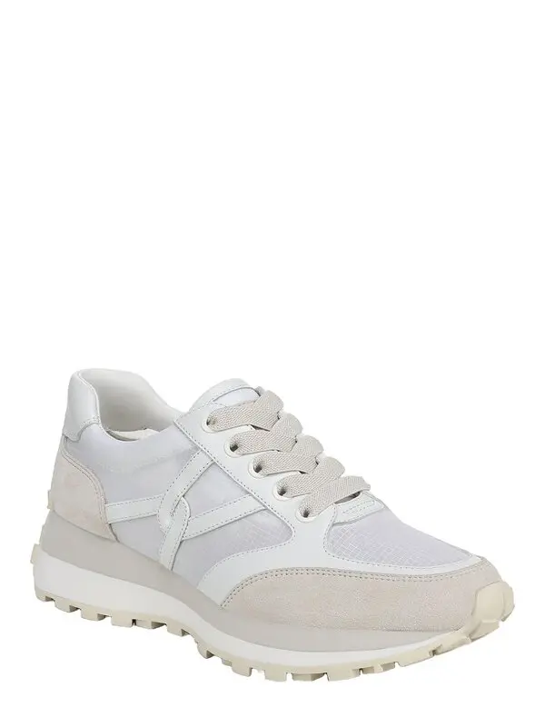 Veronica Beard Valentina Wedge Sneakers - Coconut/marmo