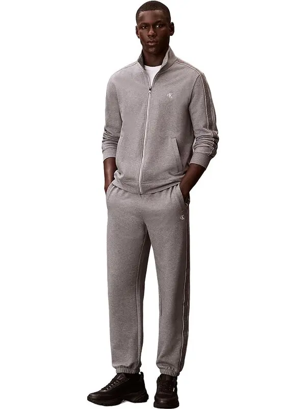 Calvin Klein Terry Logo Tape Joggers - Grey Heather