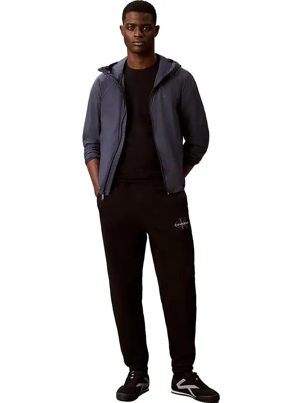 Calvin Klein Monologo Fleece Joggers - Black