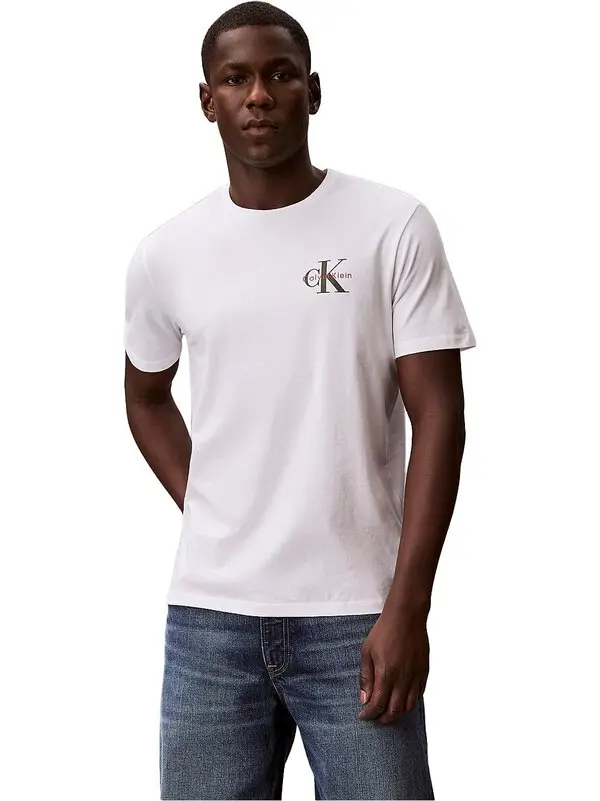 Calvin Klein Monologo Graphic Classic T-shirt - Bright White