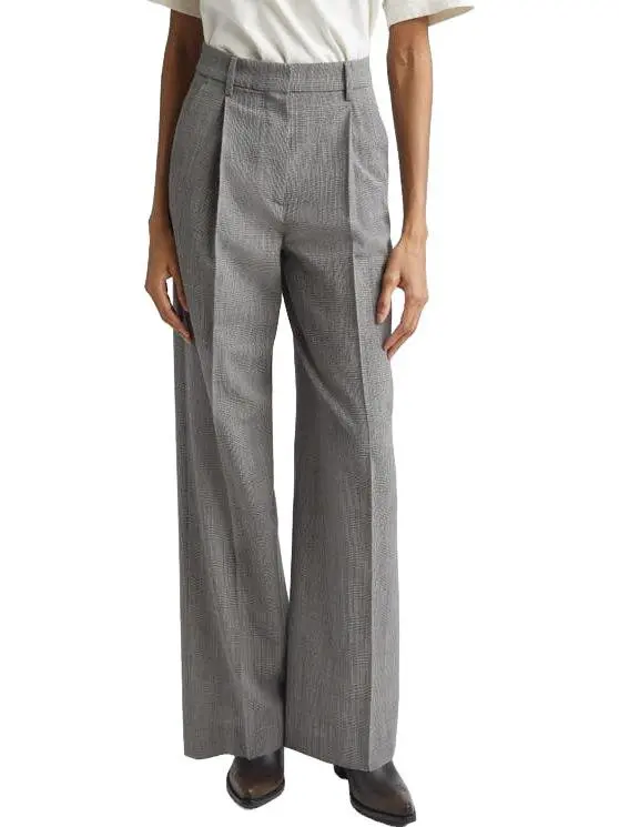 GOLDEN GOOSE Journey Wide-leg Wool Pants - Grey Shades