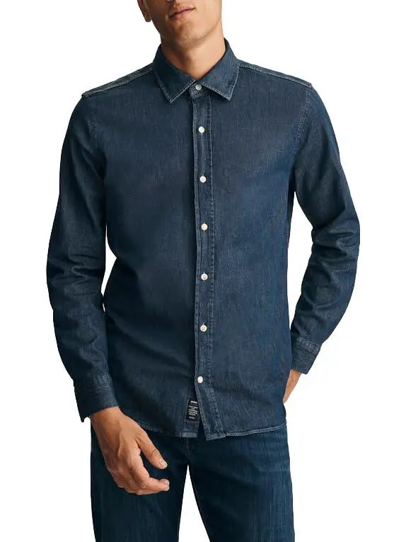 MAVI Stretch Denim Button-up Shirt - Rinse