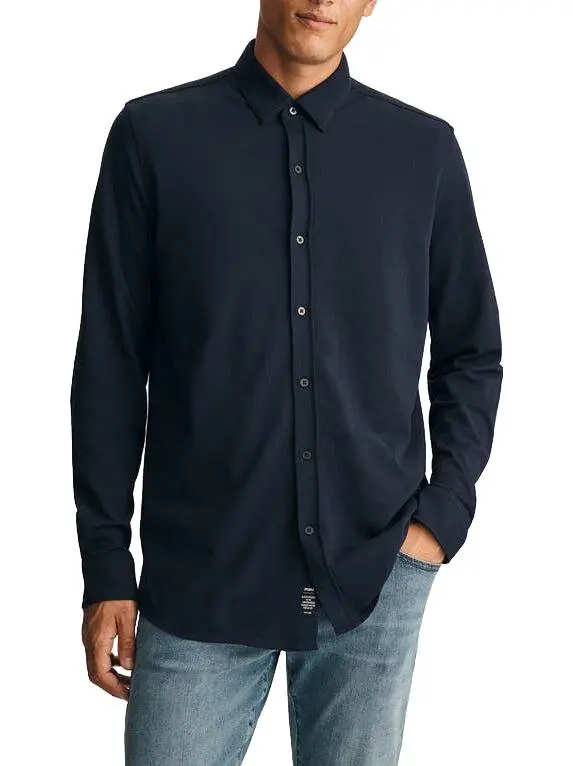 MAVI Cotton Button-up Shirt - Baritone Blue