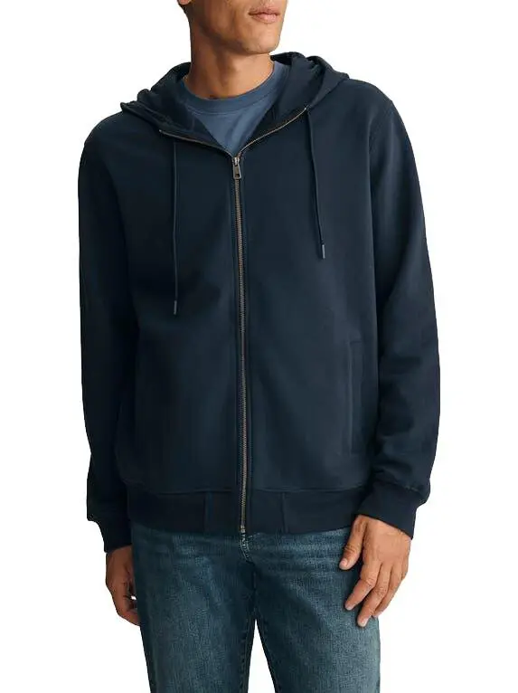 MAVI Relaxed Fit Cotton Zip Hoodie - Total Eclipse