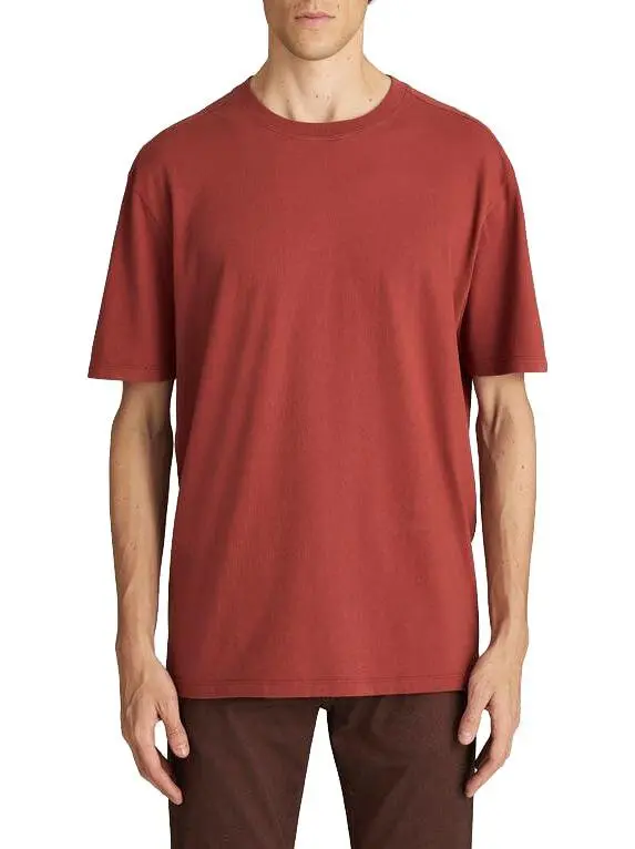 MAVI Short Sleeve Cotton T-shirt - Barn Red