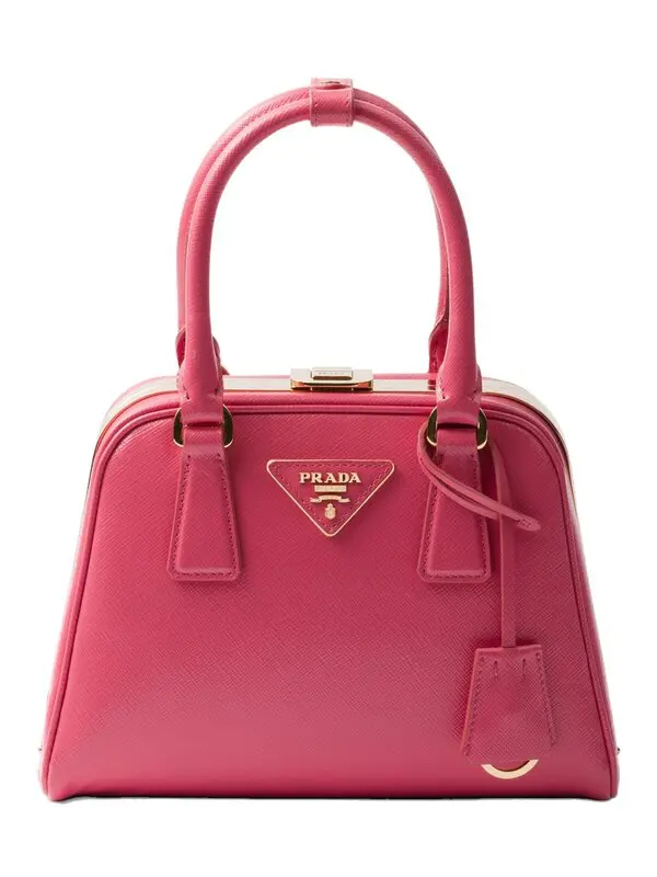 Prada Pyramid Saffiano Leather Mini Bag - Pink