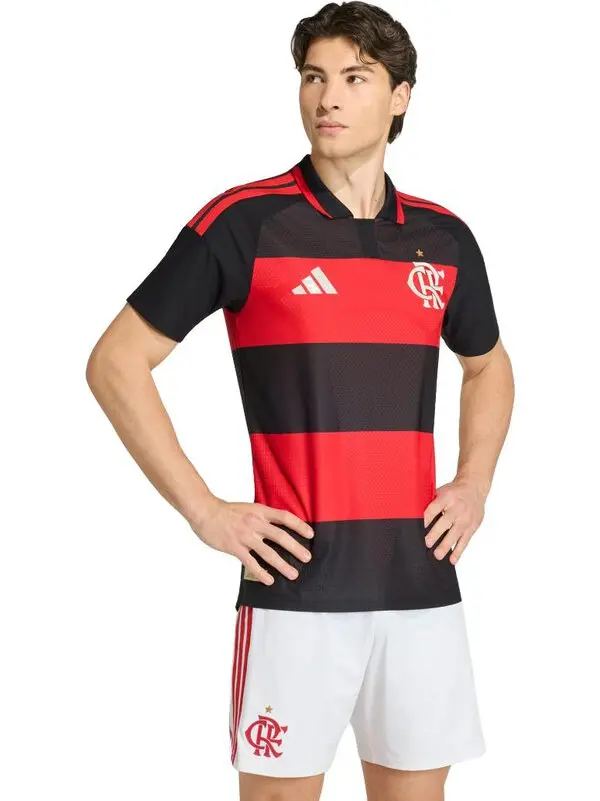 Adidas Cr Flamengo 26 Home Authentic Jersey - Red / Black
