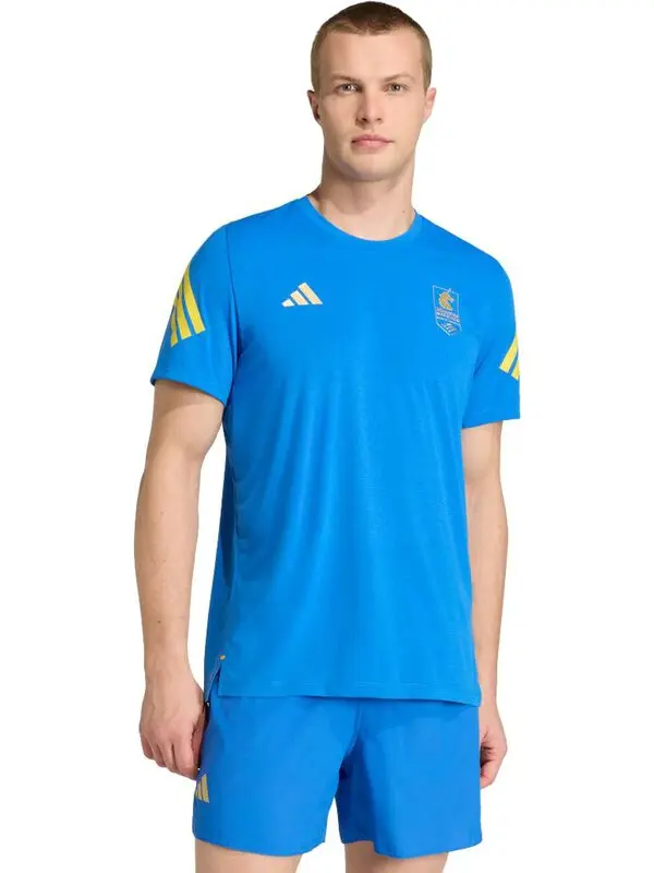Adidas Boston Marathon 2026 Running Tee - Blue