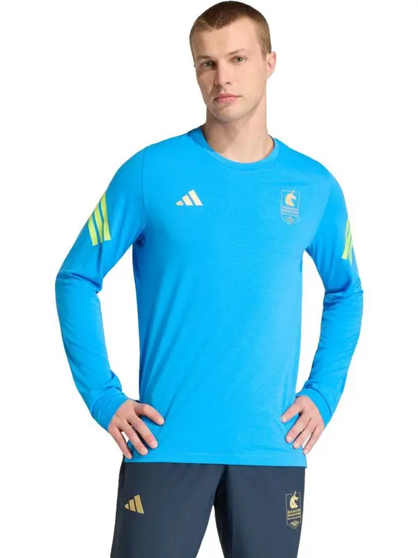 Adidas Boston Marathon 2026 Longsleeve T-shirt - Lucid Ray Blue