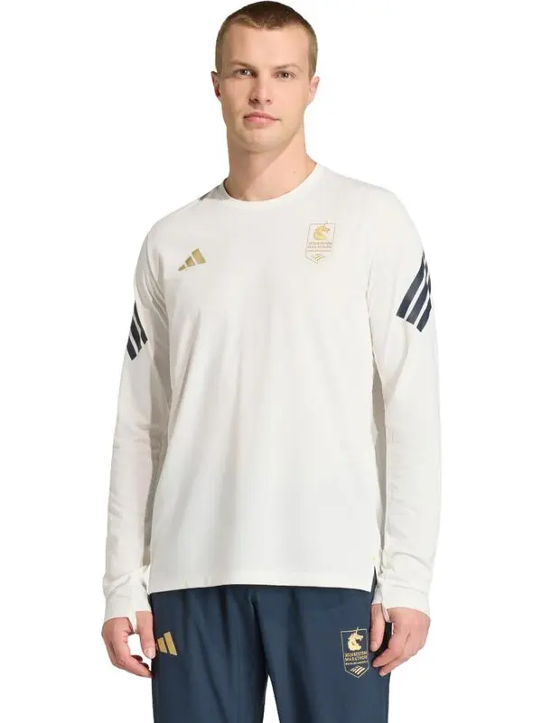 Adidas Boston Marathon 2026 Longsleeve T-shirt - Off White