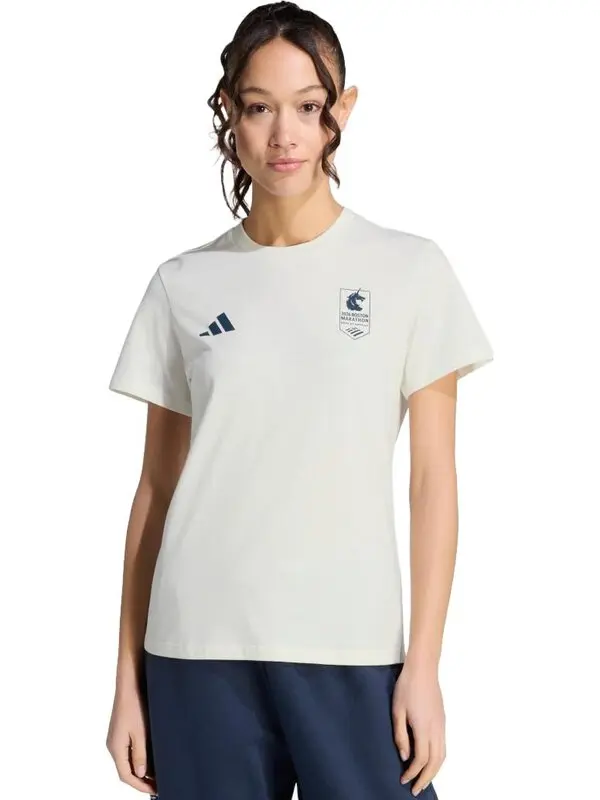 Adidas Boston Marathon 2026 Graphic T-shirt - Off White