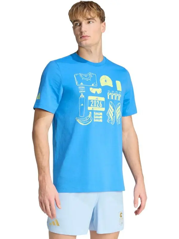 Adidas Boston Marathon 2026 Graphic T-shirt - Lucid Ray Blue