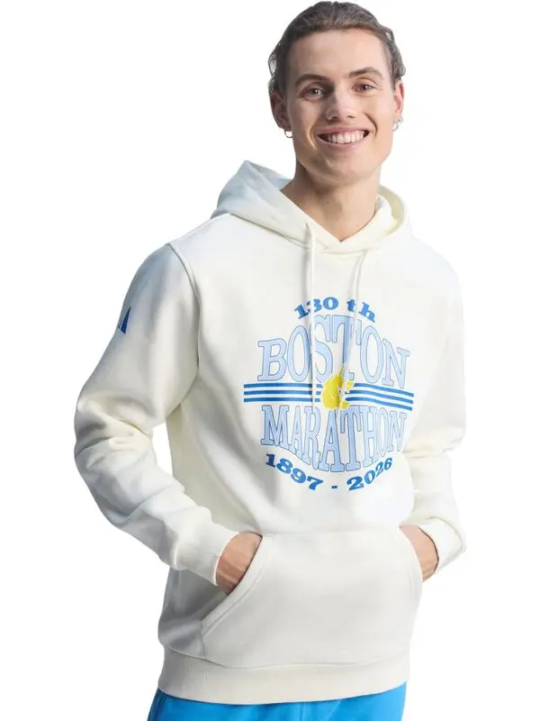 Adidas Boston Marathon 2026 Graphic Hoodie - Off White