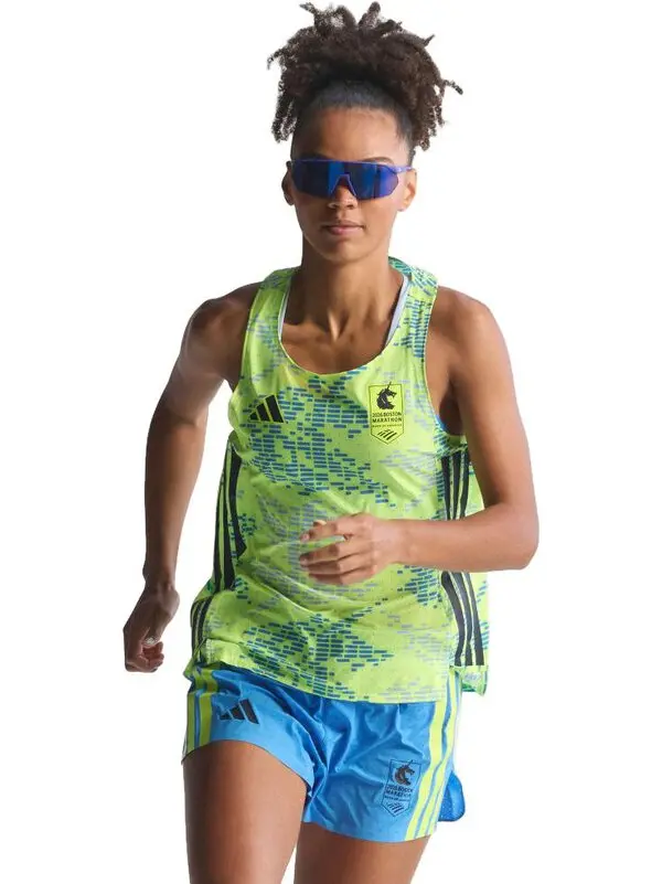 Adidas Boston Marathon 2026 Adizero Tank - Solar Yellow