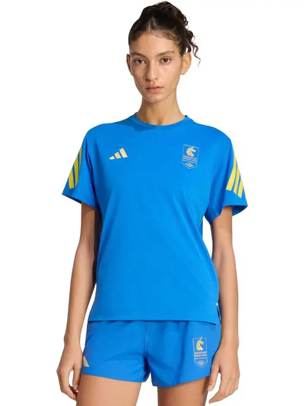 Adidas Boston Marathon 2026 Running Tee - Blue