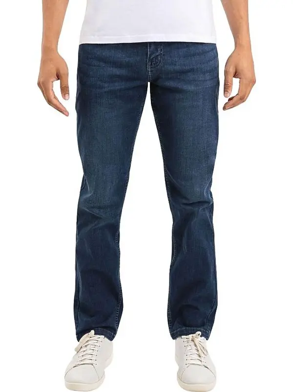MUGSY Classic Fit Jeans Signature Stretch Denim Dark Wash - Blue