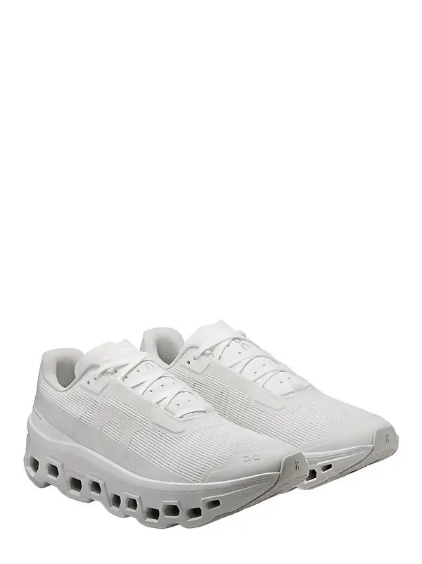 On Cloudmonster Void Sneakers - White/white