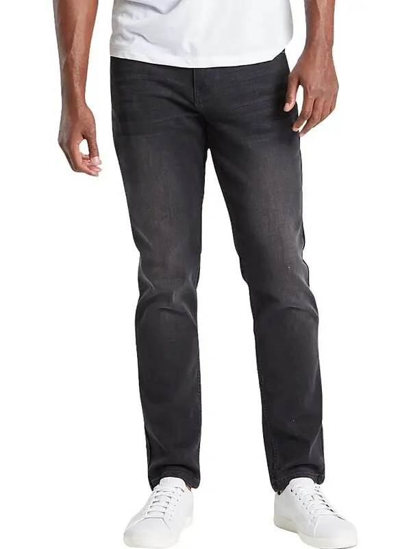 MUGSY Classic Fit Stretch Denim Jeans - Dark Grey