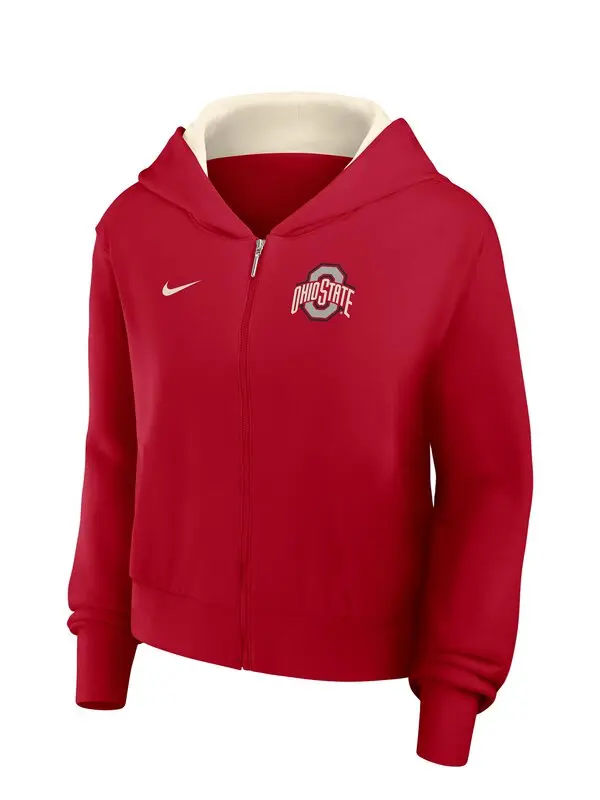 Nike Ohio State Mantra Full-zip Hoodie - Red