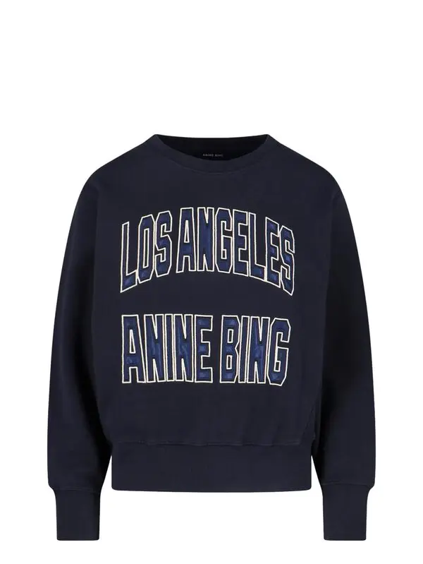 ANINE BING Harry Logo Sweatshirt - Black