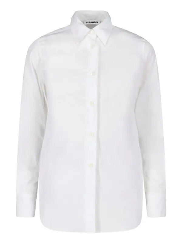 JIL SANDER Cotton Poplin Shirt - White