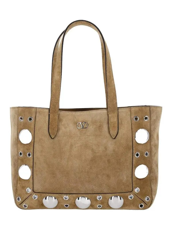 Valentino Garavani Nellcôte Medium Tote Bag - Beige