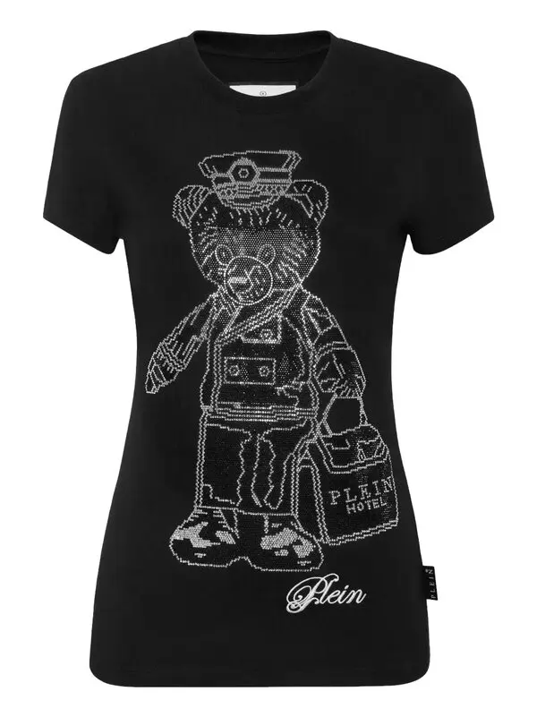 Philipp Plein Crystal-embellished T-shirt - Black