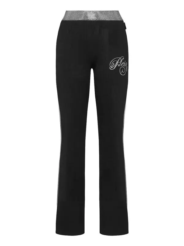 Philipp Plein Logo-embellished Trousers - Black