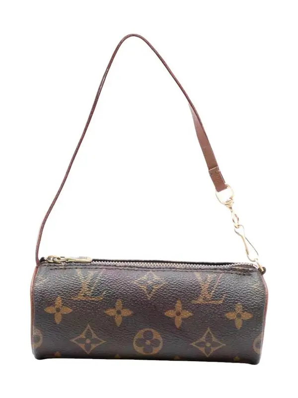 LOUIS VUITTON 1990-2025 Monogram Papillon Pochette - Brown
