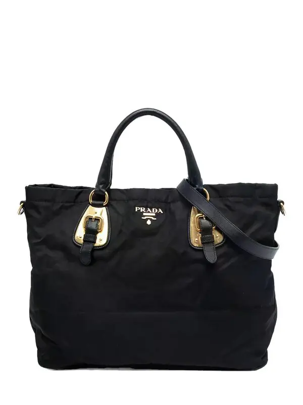 Prada 2010-2025 Tessuto Satchel - Black
