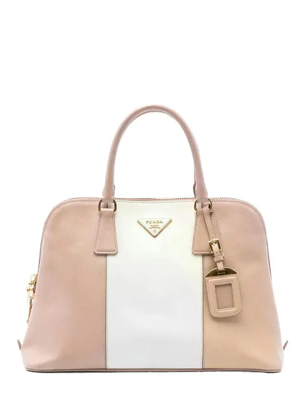 Prada Saffiano Lux Promenade Satchel - Pink